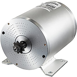 VEVOR Brushless Motor Kit, 2KW 48V 42A Brushless Motor Kit High Speed 4300RPM Electric Scooter Motor w/Mounting Bracket, Go Kart Motor for Bicycle Motorcycle, Speed Controller, Throttle, E-Bike