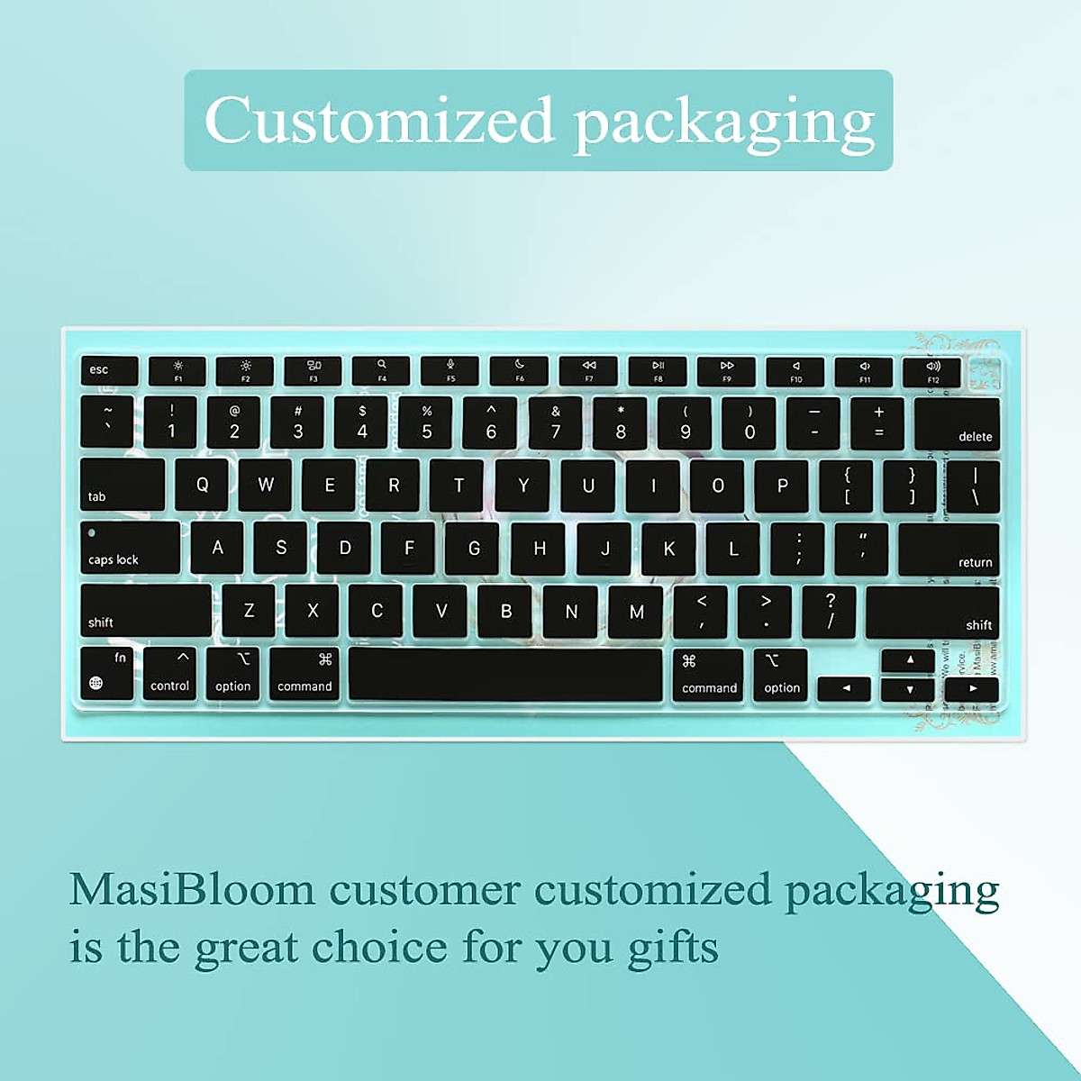 Silicone Keyboard Cover Skin for MacBook Air 13.3 inch A2337 M1 Released in Nov. 2020 US Layout Ultra Thin Protector Cover Skin NOT Fit for 13.6" M2 M3 A2681 A3113