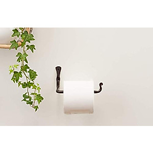 RTZEN Wrought Iron Bathroom Accessories Set, Decorative Hand Towel Bar and Toilet Paper Holder