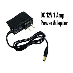 DC 12V CCTV Power Supply Adapter UL Listed AC 100~240V to DC 12V 2.1mm x 5.5mm Transformer (1A 1Pack)