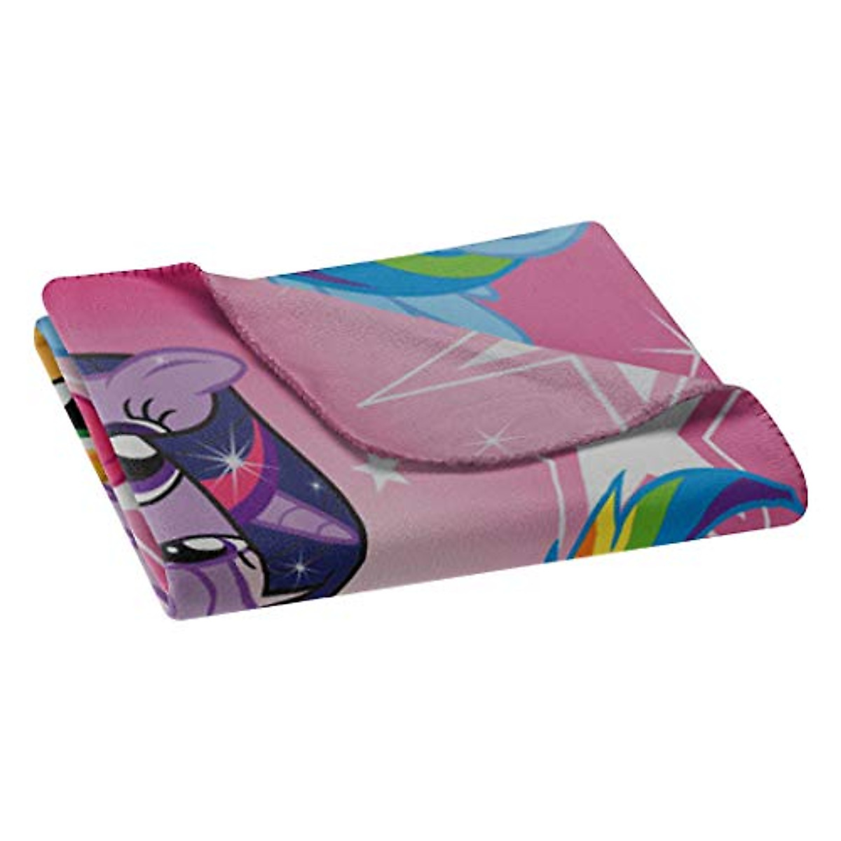 Hasbro's My Little Pony, "Happy Herd" Fleece Throw Blanket, 45" x 60", Multi Color