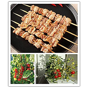 40 Pack 18'' Natural Bamboo Plant Stakes, Wood Plant Supports, Wood Garden Sticks for Plants Tomato Floral Potted, Wooden Sign Posting Garden Sticks