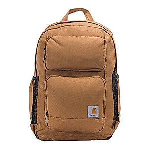 Carhartt Force Advanced Backpack with 15-Inch Laptop Sleeve, Tablet Storage, and Portable Charger Compartment, Carhartt Brown