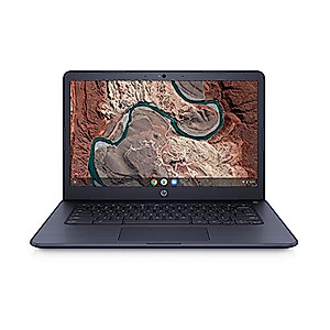 HP Chromebook 14-db0043wm - AMD A4-9120C, AMD Radeon R4 Graphics, 4 GB SDRM, 32GB eMMC, Audio by B&O, Full HD Display, Ink Blue (Renewed)