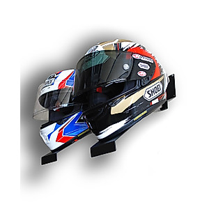 Mesa Metal Works Motorcycle Helmet Holder - Helmet Wall Mount - Helmet Rack - Helmet Display - Helmet Storage Rack - Made in USA