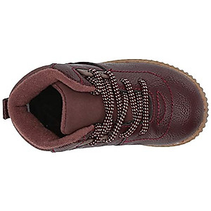 OshKosh B'Gosh Boy's Haskell Ankle Boot, Dark red, 11 M US Little Kid