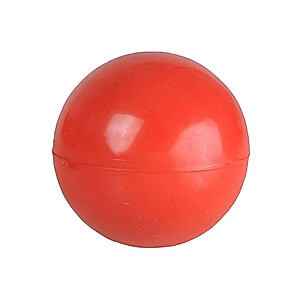 Solid & Silicone Indestructible Ball for Dogs - Lifetime Replacement, Medium to Large Breed - Non-Toxic Natural Rubber Chew Toy-2.7”(Red