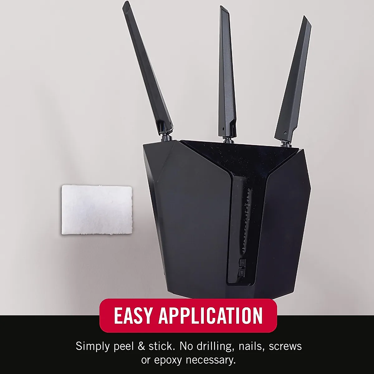 VELCRO Brand Industrial Fasteners Stick-On Adhesive | Professional Grade Heavy Duty Strength Holds up to 10 lbs on Smooth Surfaces | Indoor Outdoor Use, 4in x 2in (2pk), Strips, 2 Sets, 90200