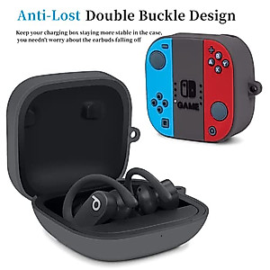 Powerbeats Pro Case, 3D Cute Cartoon Stylish Shockproof Protective Silicone Case Cover for Powerbeats Pro with Keychain Accessories for Boys Men Teens Kids (Switch Case)