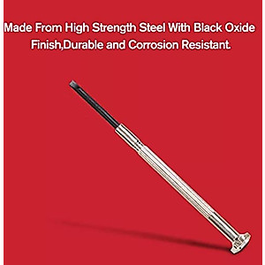 InterSet 6Pcs Mini Screwdriver Set, Eyeglass Repair Screwdriver, Precision Repair Tool Kit with 6 Different Size Flathead and Philips Screwdrivers, Ideal for Watch, Jewelers