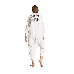 MizHome Halloween Costume Goat Hooded Pajamas Kigurumi Cosplay Goat L