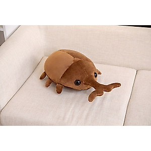 RONOSEN Beetle Plush Toy Plush Pillow Doll Insect Beetle Plush Toy Pillow Stuffed Toy Plush Pillow Children Children Girls Boys Baby (50CM, Brown)