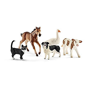 Schleich Farm World, Farm Playset Gifts for Kids, Assorted Farm Animals for Toddlers and Kids, Ages 3+