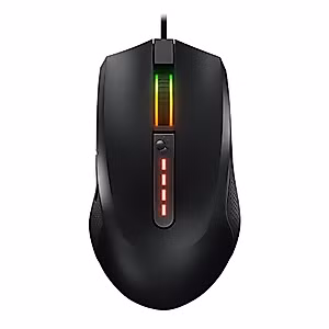 Cherry MC 2.1 Wired Gaming Mouse RGB Lighting with Programmable Buttons and User Profiles. Fits in Your Hand. Right Handed. 5000 DPI Pixart Sensor. Black