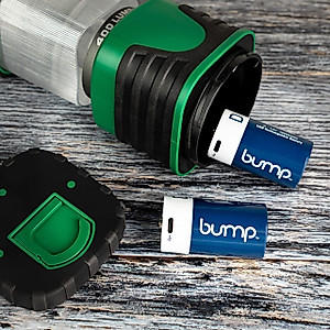 bump D 1.5V Rechargeable Batteries - 2 Pack - Lithium Ion, 12000 mWh, Fast & Long Lasting USB-C Charge, Use in Flashlights, Devices w/Extended Running Time Requirements, Charger Cable Included
