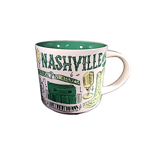 Starbucks Nashville Been There Series Ceramic Coffee Mug, 14 oz