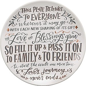 Primitives by Kathy Giving Plate - This Plate - 12" Platter