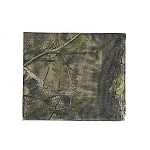 AUSCAMOTEK Woodland Camo Mesh Netting Camouflage Netting for Hunting Blinds Window Camping Clear View Camo Hunting Hide Net, Green 5 ft x 12 ft (appro)