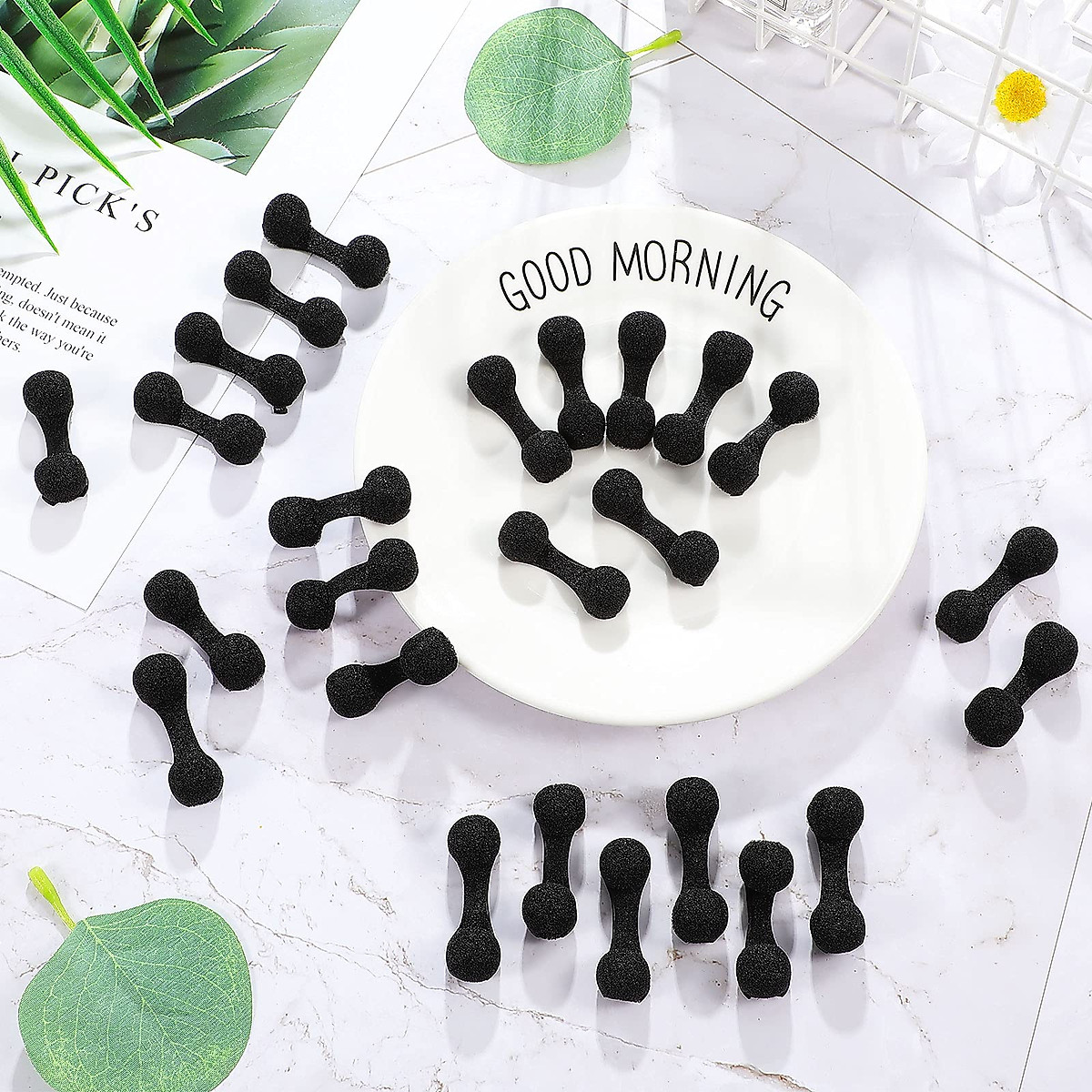 30 Pieces Disposable Nose Filters Spray Tanning With Softness Sponge Nose Filter for Sunless Nosebleed Airbrush Tanning