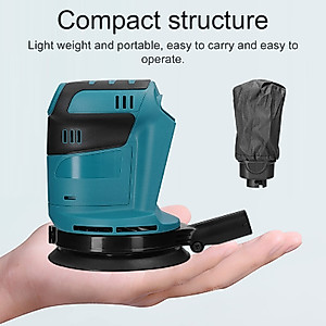 Random Orbit Sander, Weytoll 5'' Brushless Random Orbit Sander, Cordless Orbital Sander, Storage Bag, max. 24000RPM, 6 Speed variable Orbital Sander, Tool Only