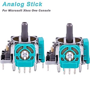 Zerone 3D Joystick Axis Analog Sensor Replacement Module, Replacement Analog Stick Joystick Parts for Xbox One Game Console Controller Repairing (5 Pack)