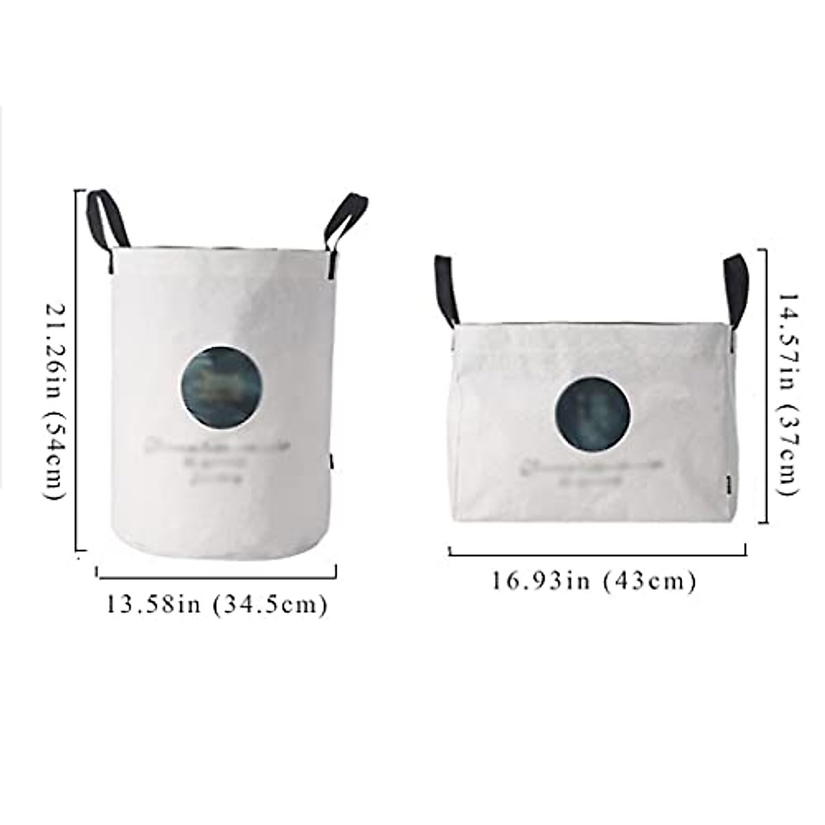 dxjsf Decorative Basket Collapsible Laundry Basktes Freestanding Laundry Hampers with Lid 16.93inch Large Drawstring Clothes Hamper Storage with Handle(Rectangle) Children's Toys Laundry Basket