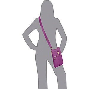 Baggallini Hanover Travel Crossbody Bag Gold Hardware, Charcoal, One Size