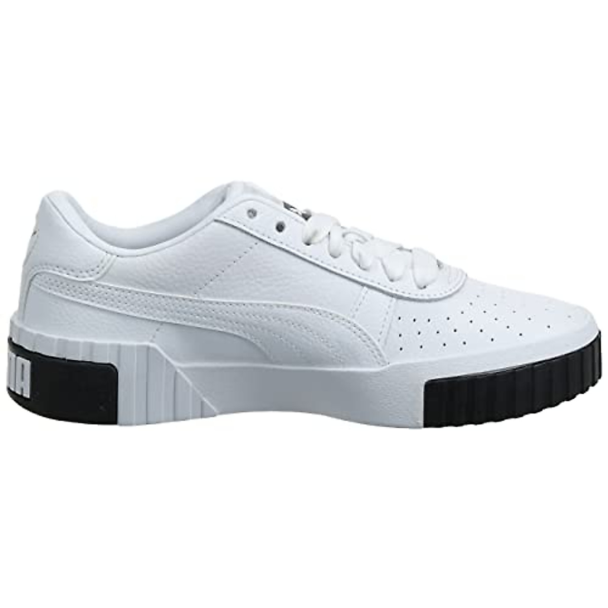 PUMA Women's CALI Sneaker White Black, 9 M US