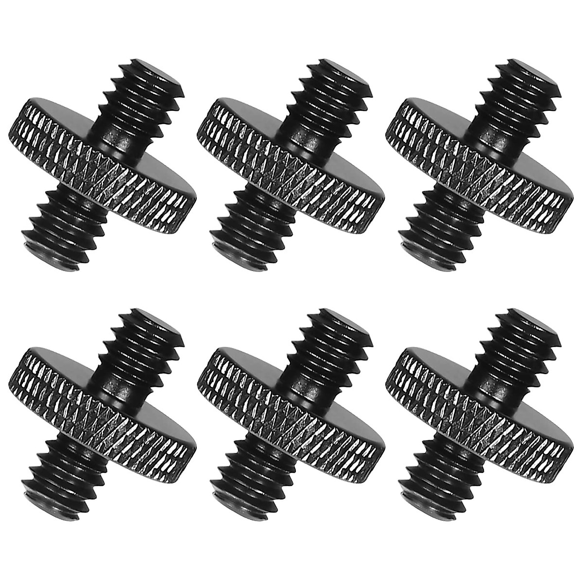 6 Pack 1/4" Male to 1/4" Male Camera Mount Screw Tripod Mount Screw Tripod Screw Camera Screw,Precision Made.