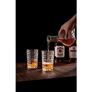 NiLor Clear Water Glasses Drinking Glasses 12 Ounce, Whiskey Glasses set of 6 Wine Glasses Highball, Good for Party Wedding