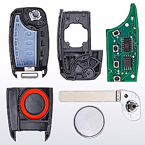 Aichiyu Flip Remote Key Fob for Kia Optima 2016 2017 2018 2019 2020 FCC ID: SY5JFRGE04 P/N: 95430-D4010 4 Buttons 434Mhz Keyless Entry Car Control Transmitter