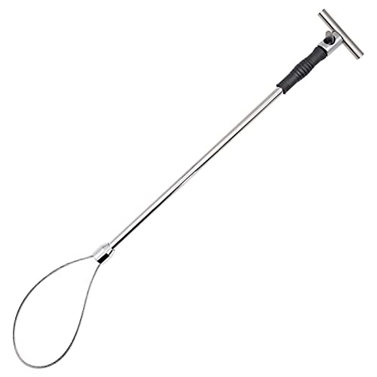 PAULOZYN Stainless Steel Hog Pig Catcher Pole ​Holder Control Tool Heavy Duty for Dog Pig Animals Swine Livestock
