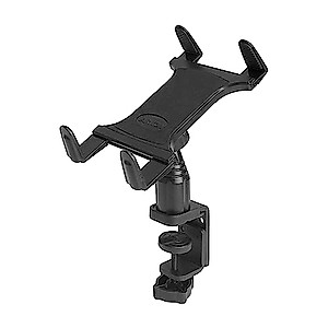ARKON Mounts - Heavy Duty Tablet Holder with Clamp Stand | Tablet Mount for Mic Stand, Bed, Desk | 360° Adjustability | Stable and Durable iPad Stand | Fits iPad, Google, Samsung Galaxy and more