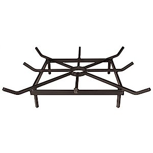 SteelFreak Square Wheel Fire Pit Grate - Made in The USA (20 x 20 Inch)