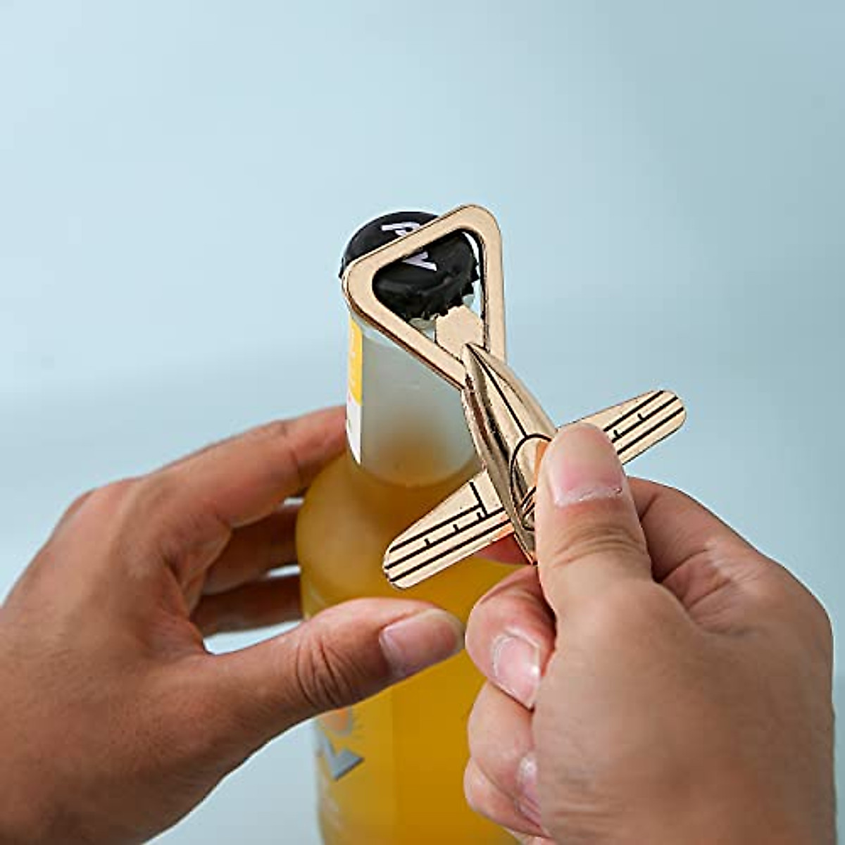 18 Pack Airplane Beer Bottle Opener Party Favor for Guests,Let the Adventure Begin Bottle Openers for Travel Theme Wedding Favor,Baby Shower Favor,Bridal Shower Party Favors/Souvenirs