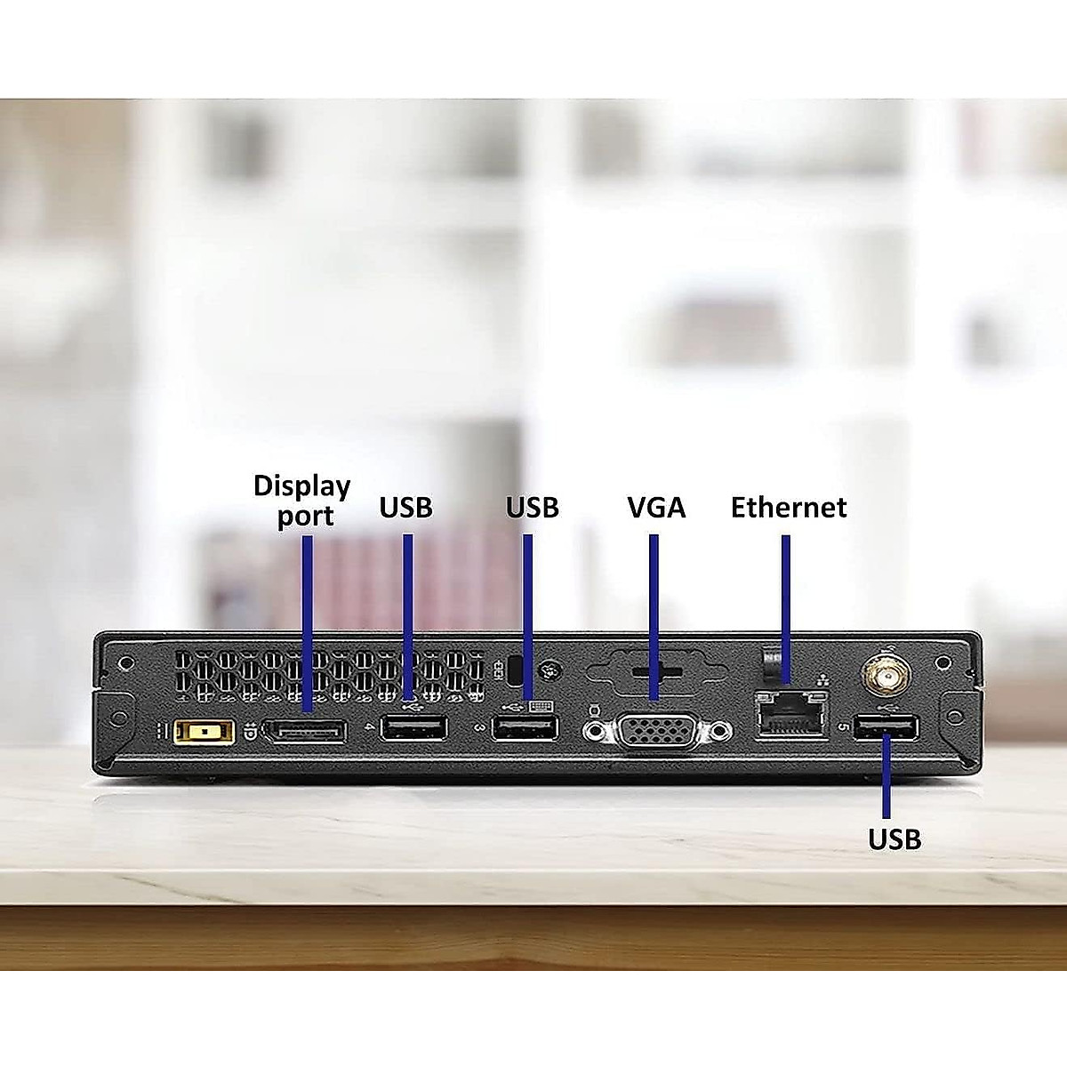 Lenovo ThinkCentre M73 Tiny Desktop Computer Mini PC, Intel Core i5-4570T up to 3.6GHz,8GB RAM,256GB SSD,WiFi Bluetooth,Wireless Keyboard and Mouse,Windows 10 Pro(Renewed)