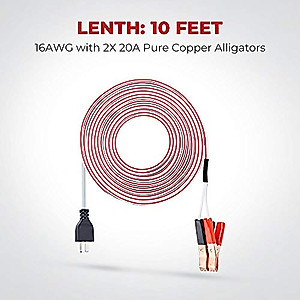 BougeRV Generator DC Charging Cables for Honda Generator 16AWG with 2X 20A Pure Copper Alligators Generator Storage Cover for Honda Generator EU2200i EU2200IC EU2000i EU2000i EU2000i