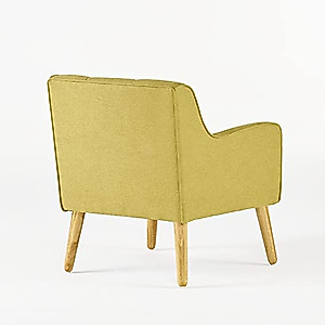 Christopher Knight Home Felicity Mid-Century Fabric Arm Chair, Wasabi