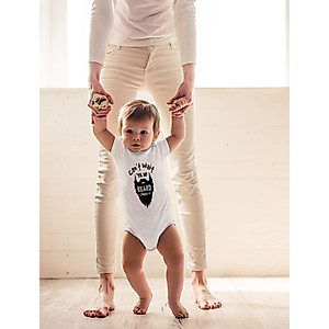 CBTwear Can't Wait Til My Beard - Baby Clothes - Funny Newborn Bodysuit Outfits for Boys (6 Months, Heather Grey)