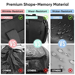 BALEINE Gym Bag for Women and Men, Small Duffel Bag for Sports, Gyms and Weekend Getaway, Waterproof Dufflebag with Shoe and Wet Clothes Compartments, Lightweight Carryon Gymbag (Black)