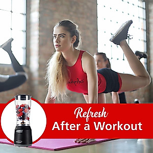 BRENTWOOD GEOJUG JB-191BK Personal Blender, 14 ounces, Black