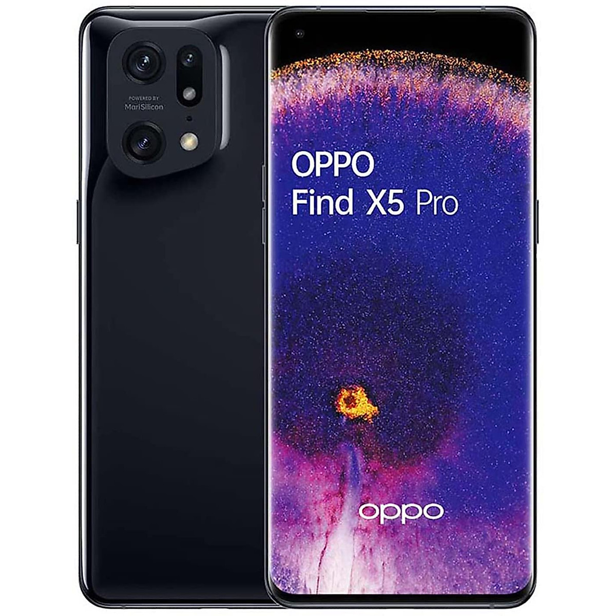 Oppo Find X5 PRO CPH2305 5G Dual 256GB 12GB RAM Factory Unlocked (GSM Only | No CDMA - not Compatible with Verizon/Sprint) Global Version- Glaze Black