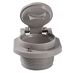 ATIE Pool Free Rotation Snap-Lock Vacuum Vac Lock Safety Wall Fitting W400BLGP for Most Zodiac, Hayward, Pentair Suction Pool Cleaners (Light Gray)