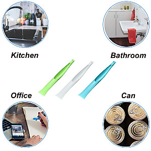 YXCCSE 15 Pack Multipurpose Stiff Scraper Cleaning Gum Scraper Tool,Kitchen Plastic Cleaning Scraper Tool Scratch Free Cleaning Tool, Label Scraper Gum Scraper Bottle Opener Can Opener