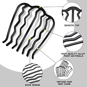 9 Pcs Metal Hair Accessories for Updos: U-Shape Twist Combs, Pins, Fork Clip - Classic Style for Women and Girls