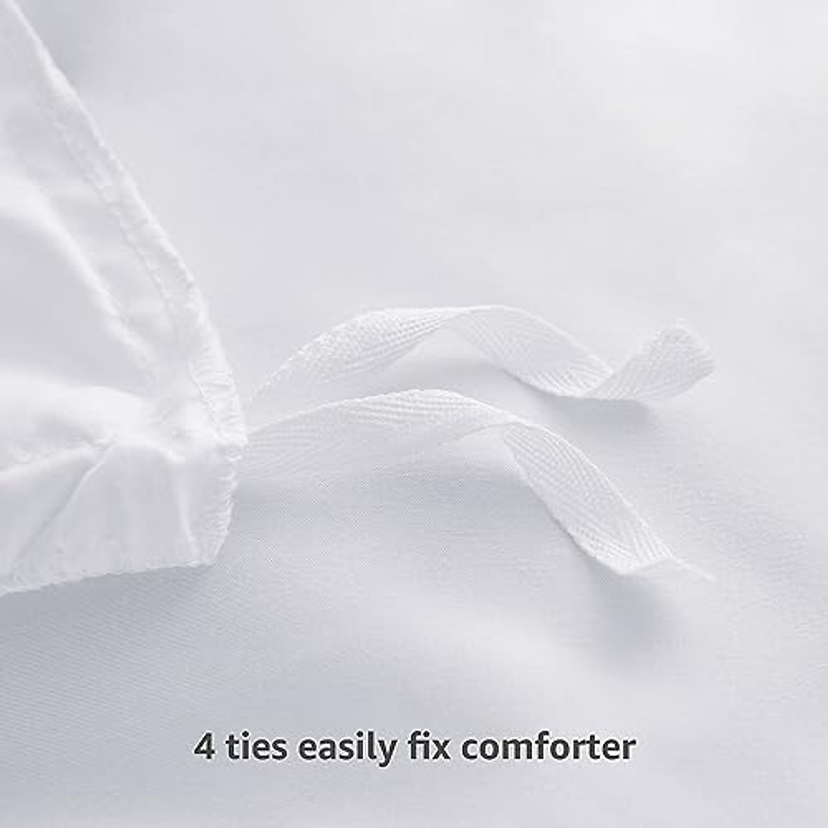 CozyLux Duvet Cover Queen Size White, Soft Microfiber Lightweight Bedding Duvet Cover Set 3 Pieces, 1 Duvet Cover 90x90 with Zipper Closure and Corner Ties and 2 Pillowcases, Comforter Not Included