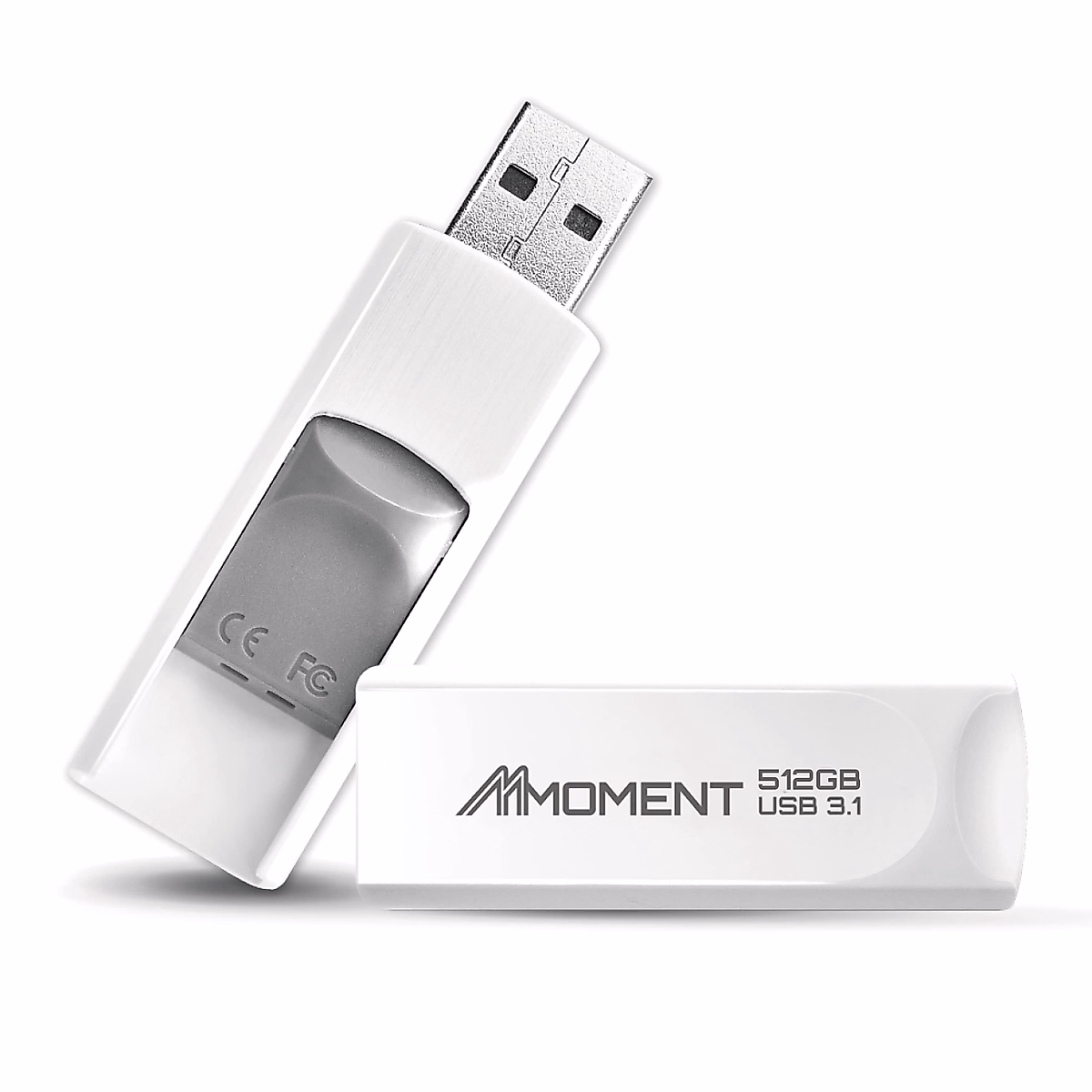 MMOMENT MU39 512GB USB 3.1 Gen1 Flash Drive, Read Speed up to 100MB/s, Retractable Design Thumb Drive