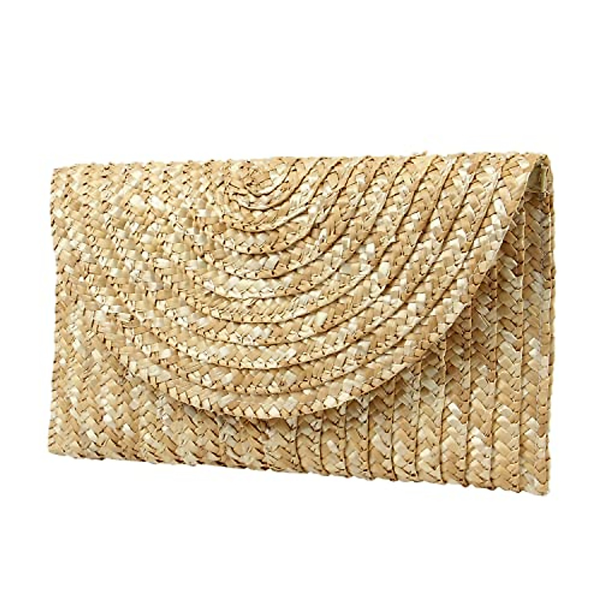 Freie Liebe Straw Clutch Bag for Women Summer Clutch Purses Beach Envelope Wallet Woven Handbags