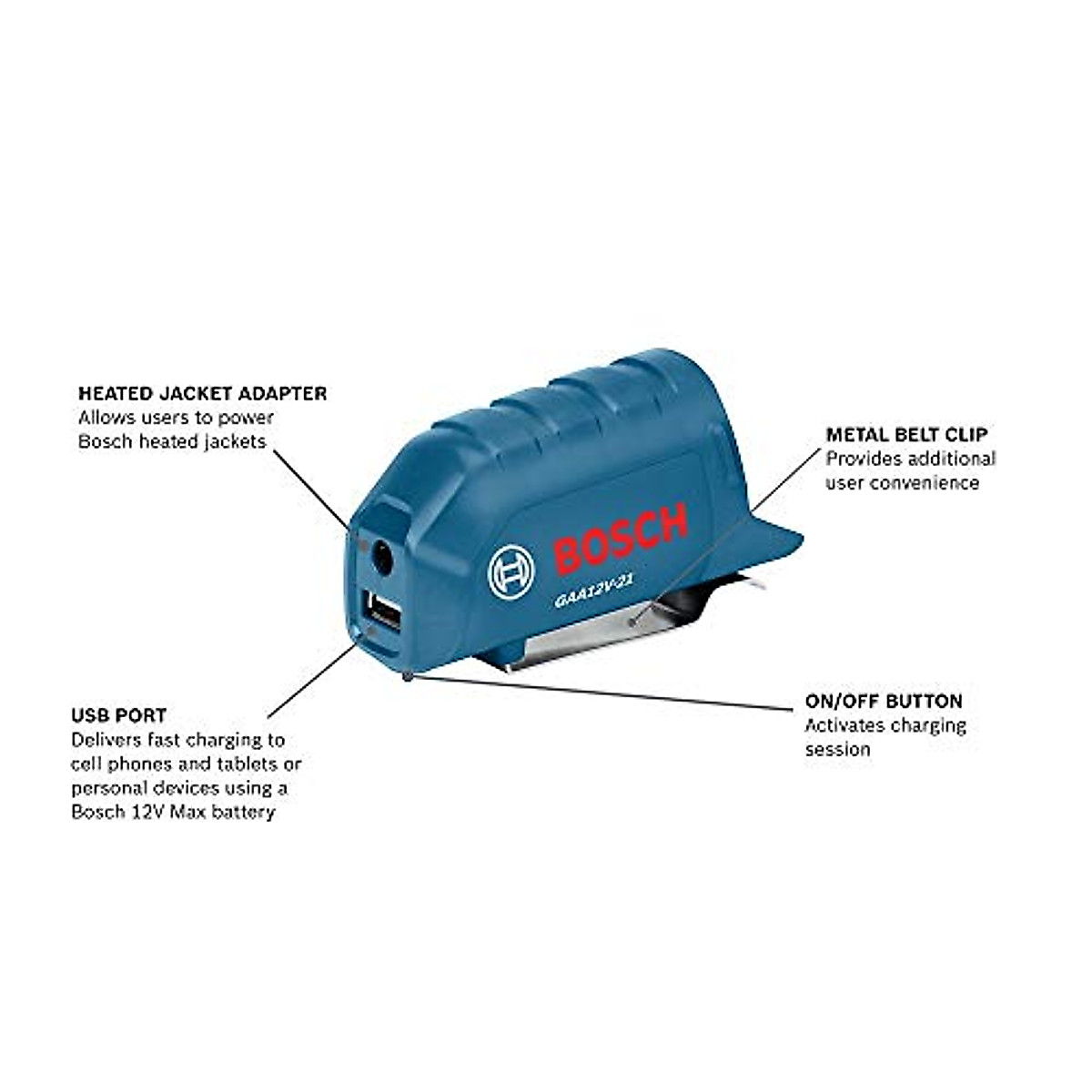 Bosch GAA12V-21N 12V Max Portable Power Adapter