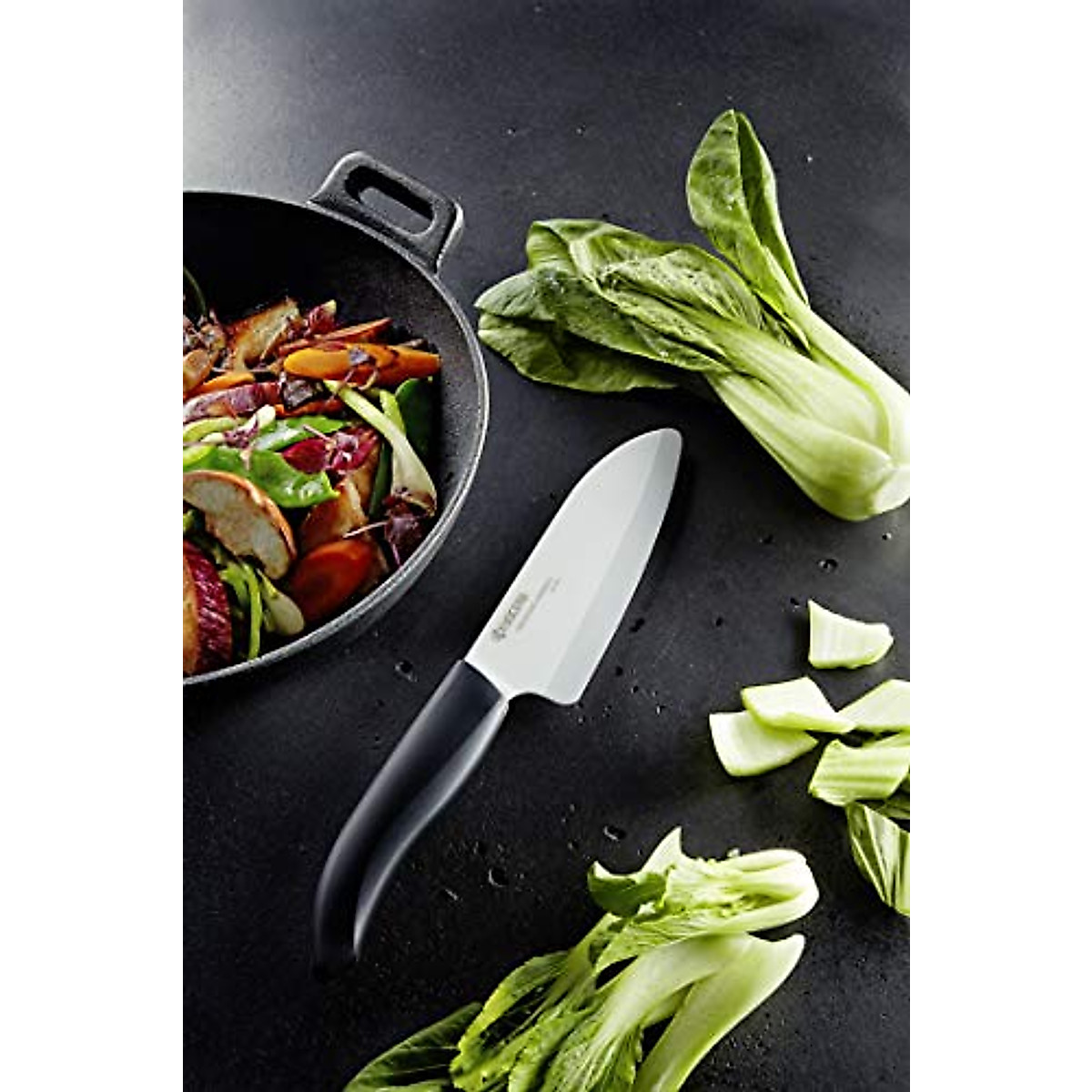Kyocera Revolution Mini Santoku, 4-inch: White 5.5"